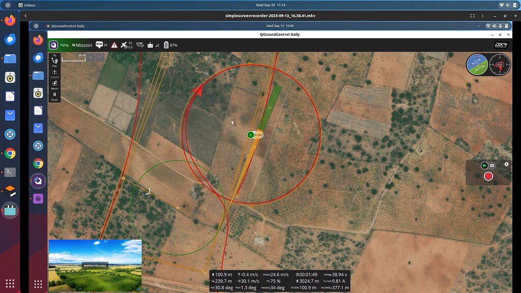 Flying wing configuration aircraft not able to track loiter, a constant crosstrack error - PX4 ...