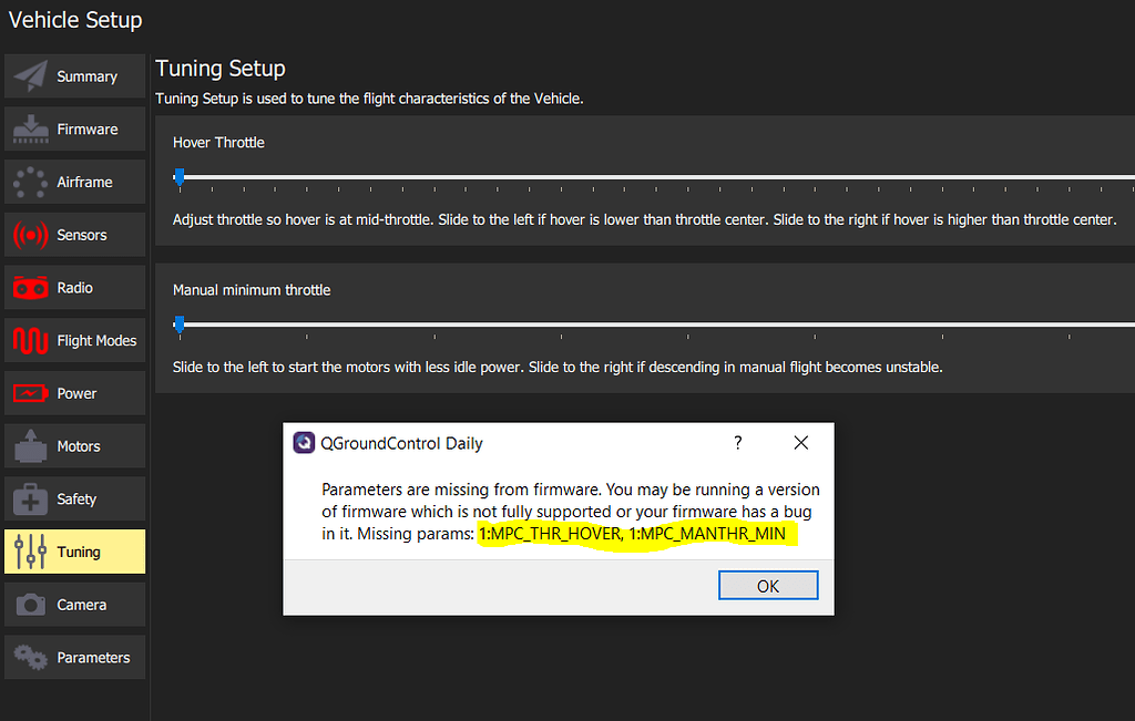Missing MPC_xx parameters - Discussion Forum for PX4, Pixhawk, QGroundControl, MAVSDK, MAVLink