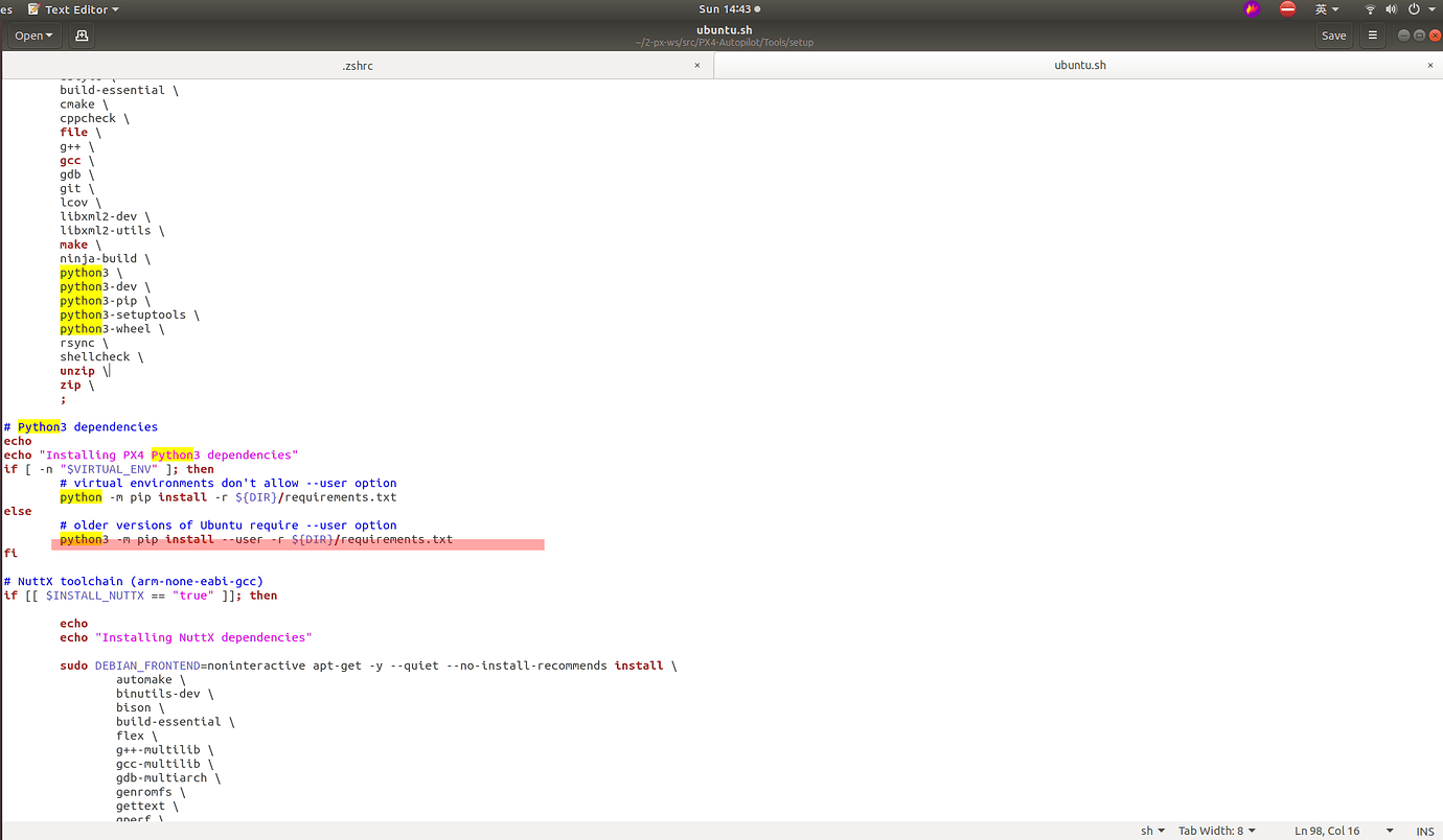 Could not find a version that satisfies the requirement sympy>=1.10.1 - PX4 Autopilot ...