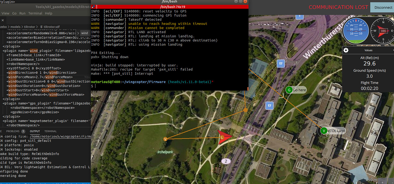 Gazebo SITL with wind_plugin for Tiltrotor - PX4 Autopilot - Discussion Forum for PX4, Pixhawk ...