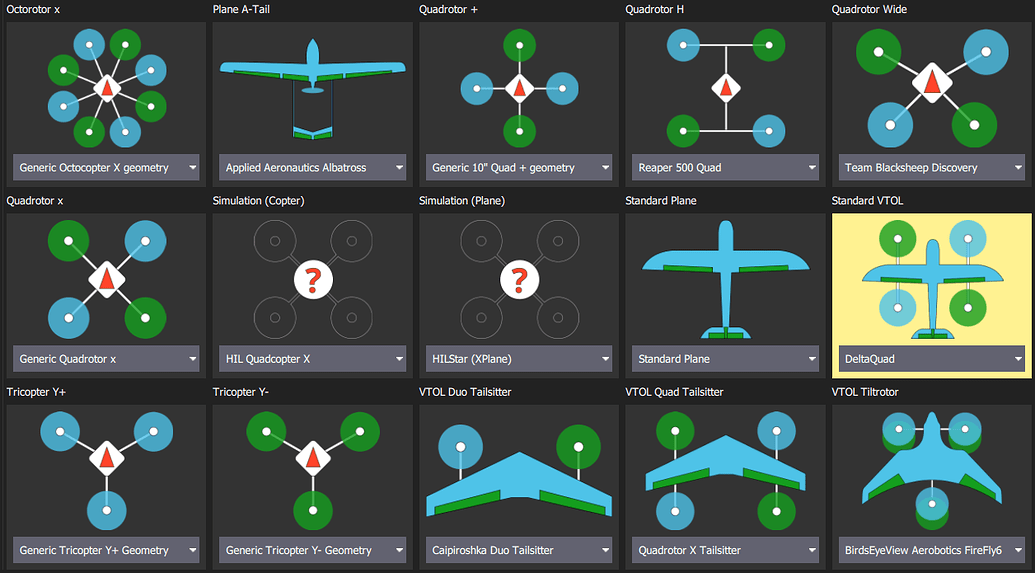 About the airframe - Using QGroundControl - Discussion Forum for PX4, Pixhawk, QGroundControl ...