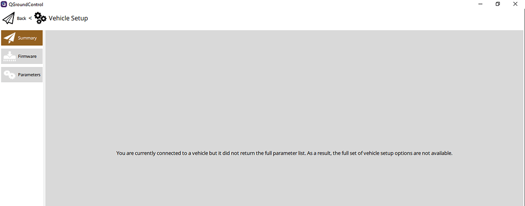Not able to access full parameter list - QGroundControl - Discussion Forum for PX4, Pixhawk ...