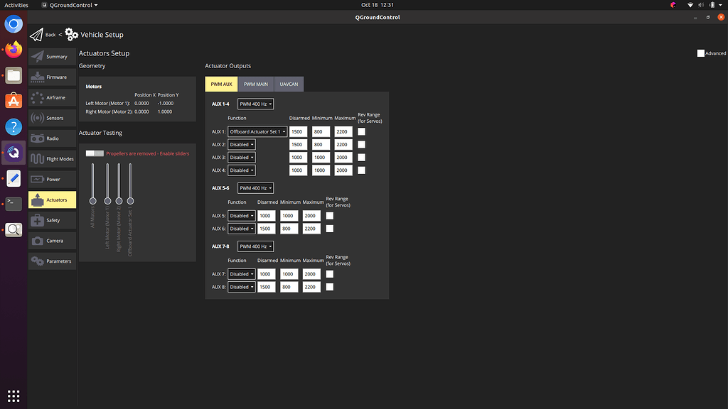 [v1.14] How can we control the same actuator outputs using both ...