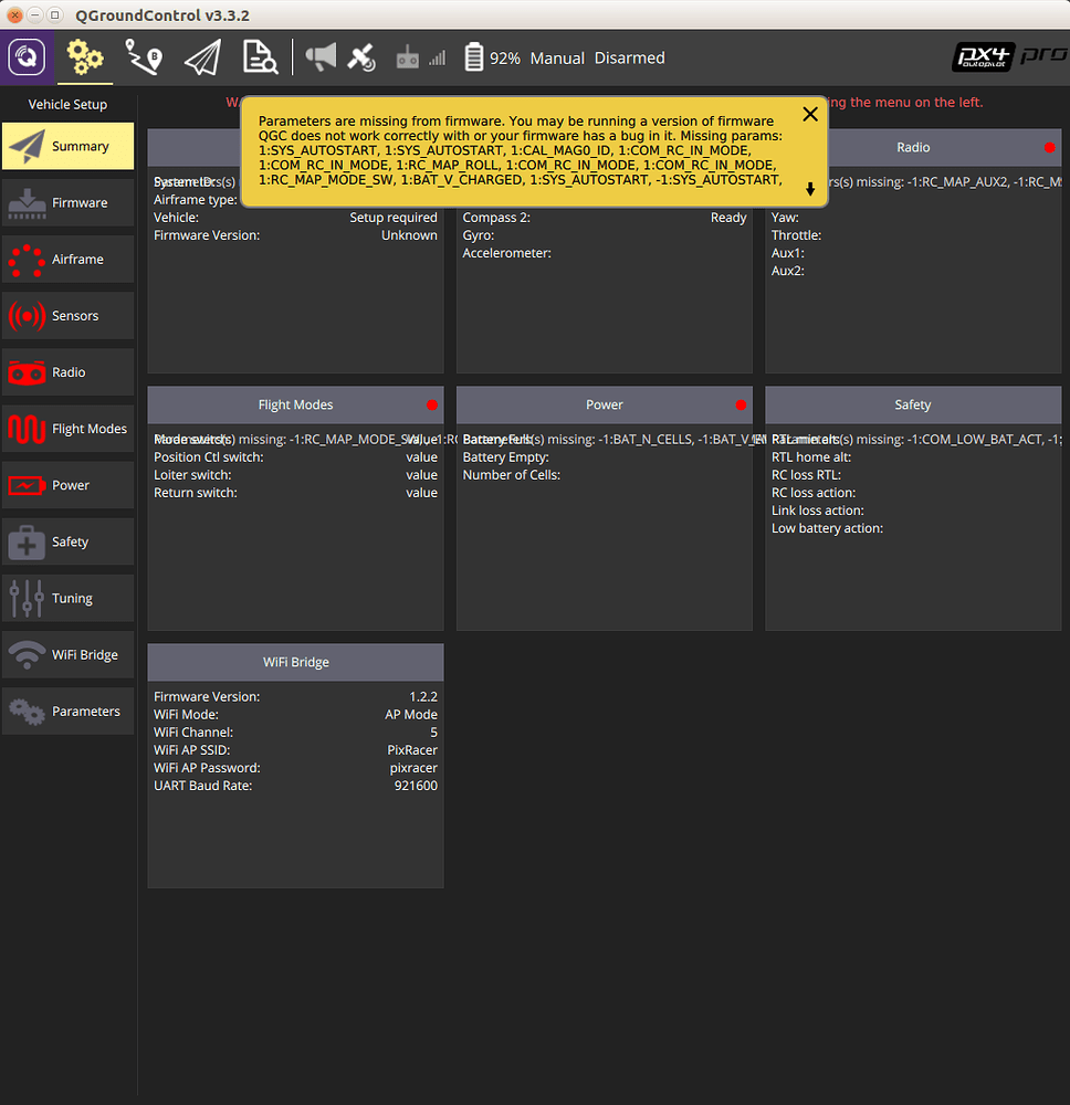 QGC can't load Parameters when using WiFi Telemetry - Discussion Forum for PX4, Pixhawk ...