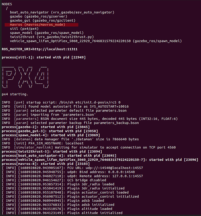 How to roslaunch px4 mavros_posix_sitl.launch with other workspace - PX4 Autopilot - Discussion ...