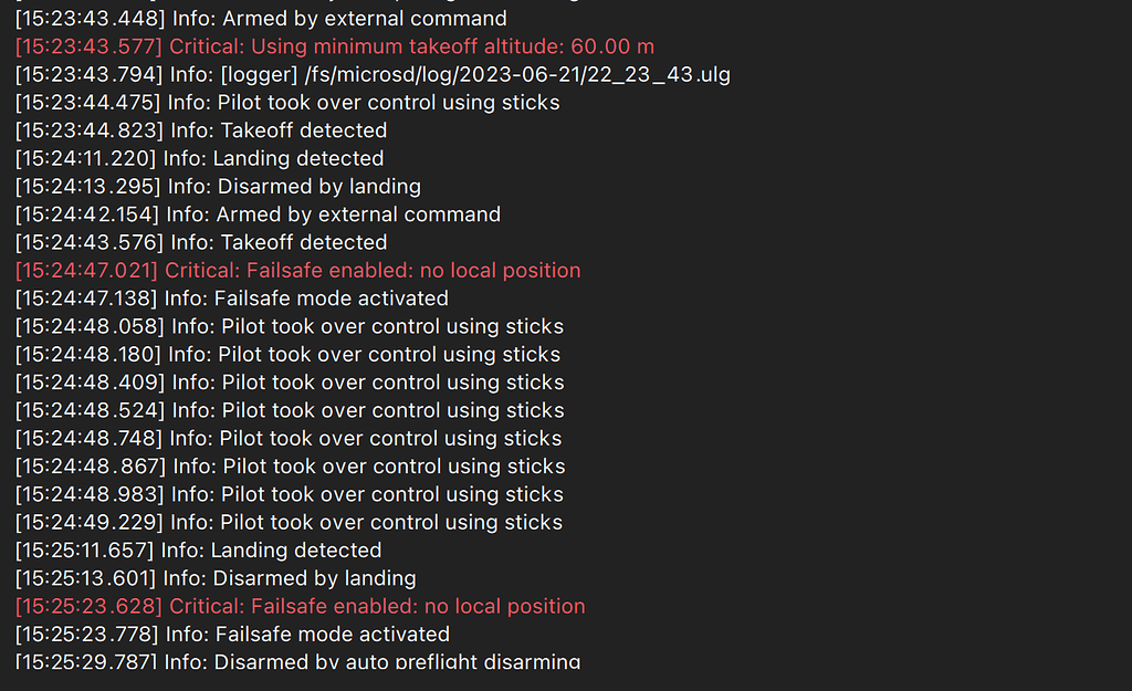 Failsafe enabled no local position - PX4 Autopilot - Discussion Forum for PX4, Pixhawk ...