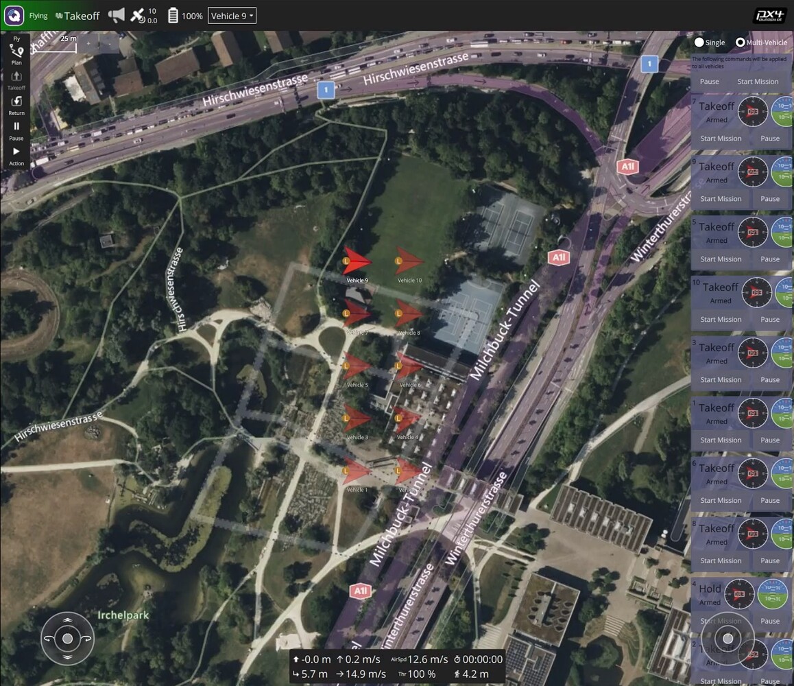 Multiple drones flying in formation in the QGC - QGroundControl - Discussion Forum for PX4 ...