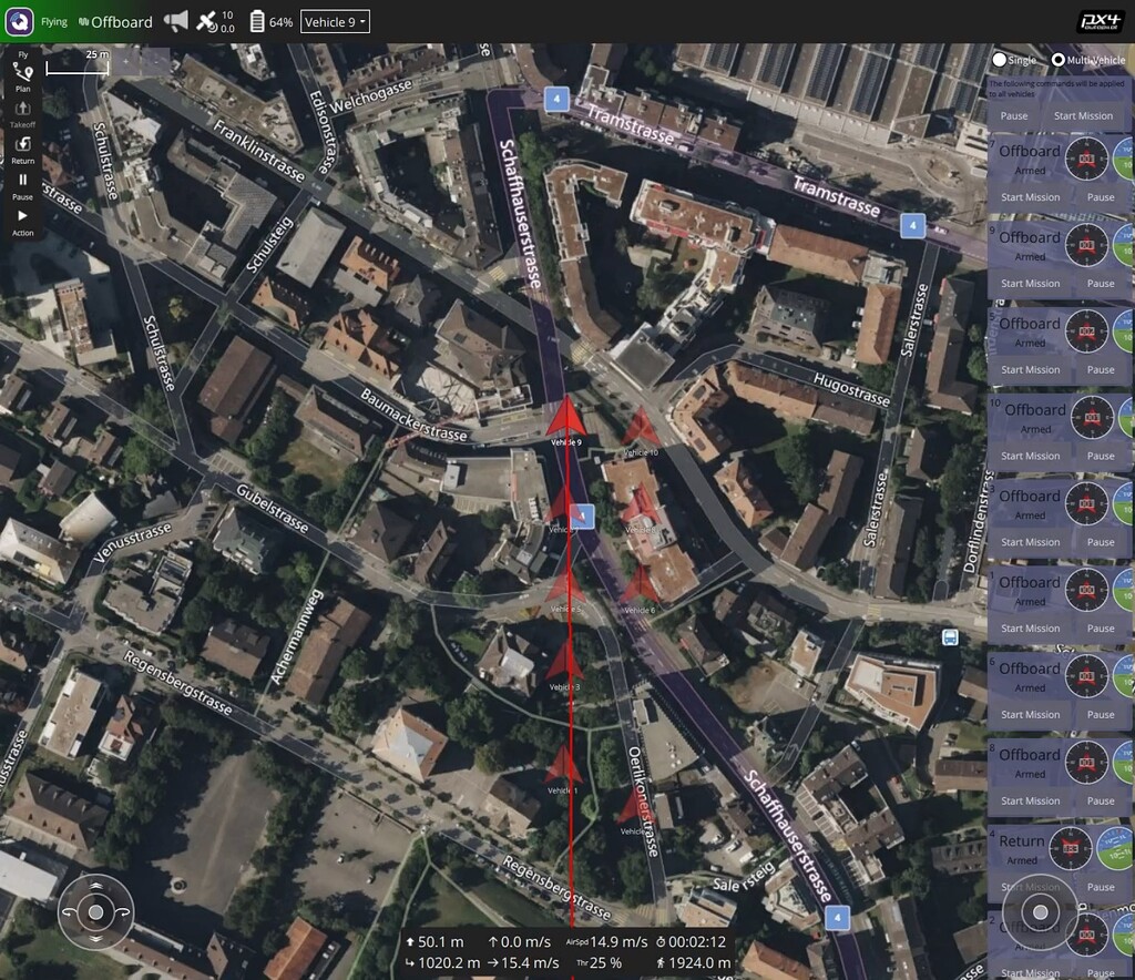 Multiple drones flying in formation in the QGC - QGroundControl - Discussion Forum for PX4 ...