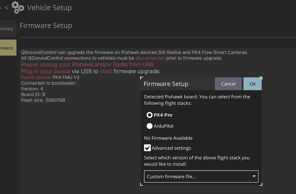 Missing parameter: FW_ARSP_MODE and CBRK_AIRSPD_CHK for advance_plane - QGroundControl ...