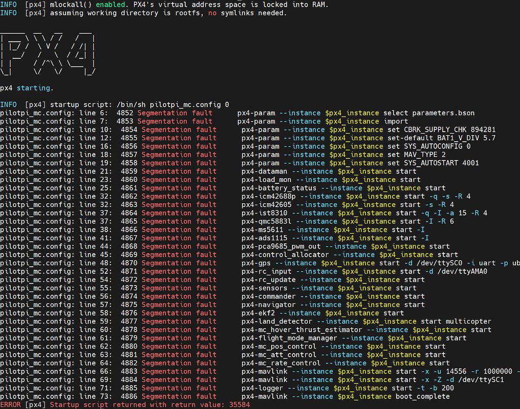 Cross Compiling for posix end up with Segmentation fault - PX4 Autopilot - Discussion Forum for ...