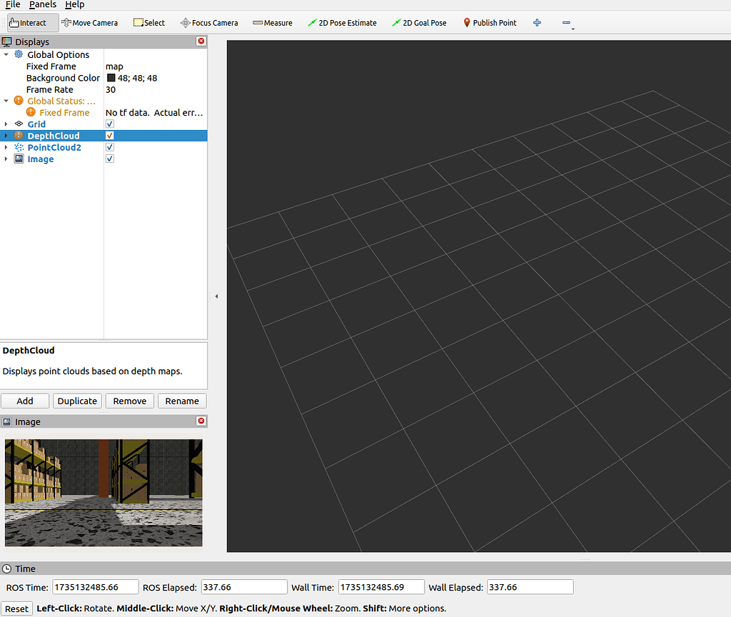 Visualisation of Point Cloud data of depth camera via Rviz2 - PX4 ...
