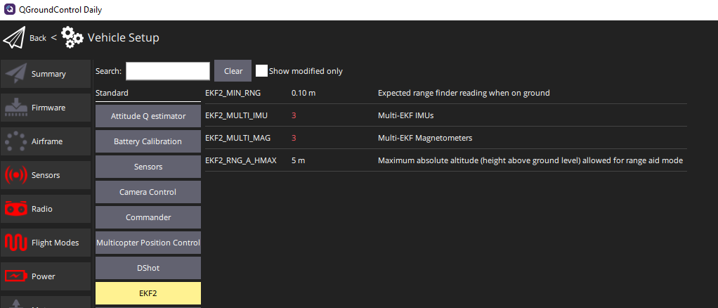 Cannot access to EKF2 parameters with Kakute H7 v1 - PX4 Autopilot - Discussion Forum for PX4 ...