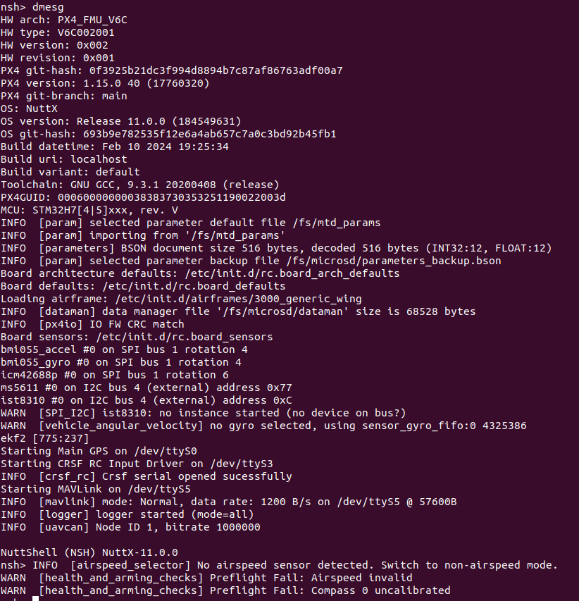 Pixhawk 6C Mini & CRSF Telemetry - PX4 Autopilot - Discussion Forum for ...